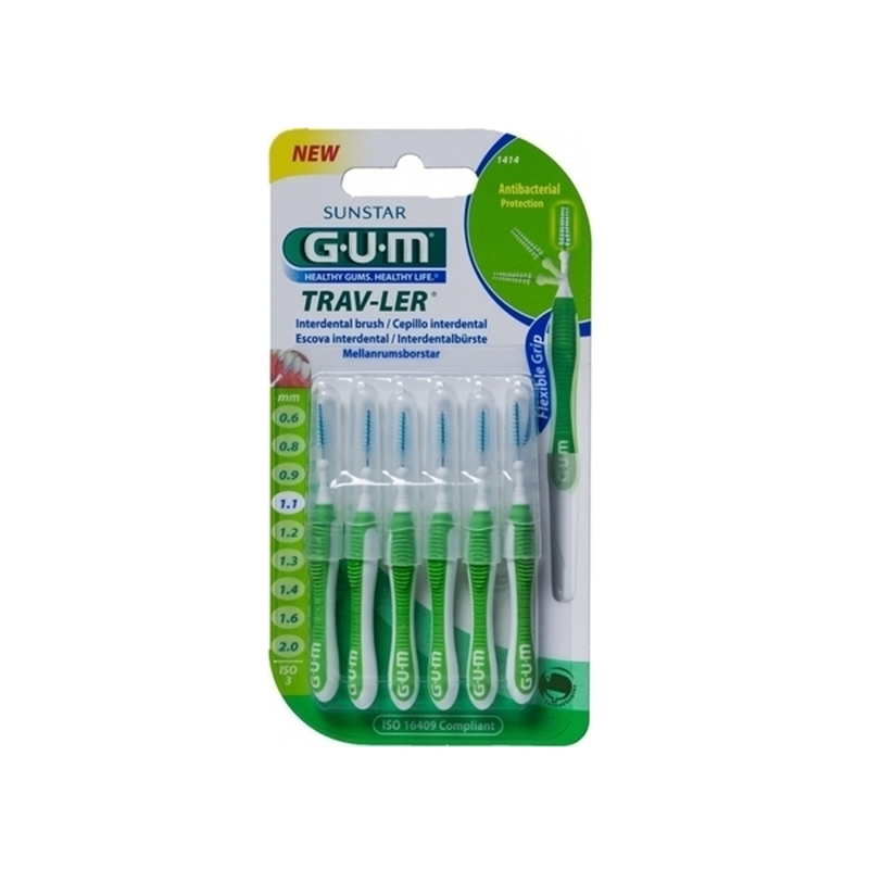 Buy Sunstar gum trav-ler interdental brush 1.1mm 6pcs | Jinius