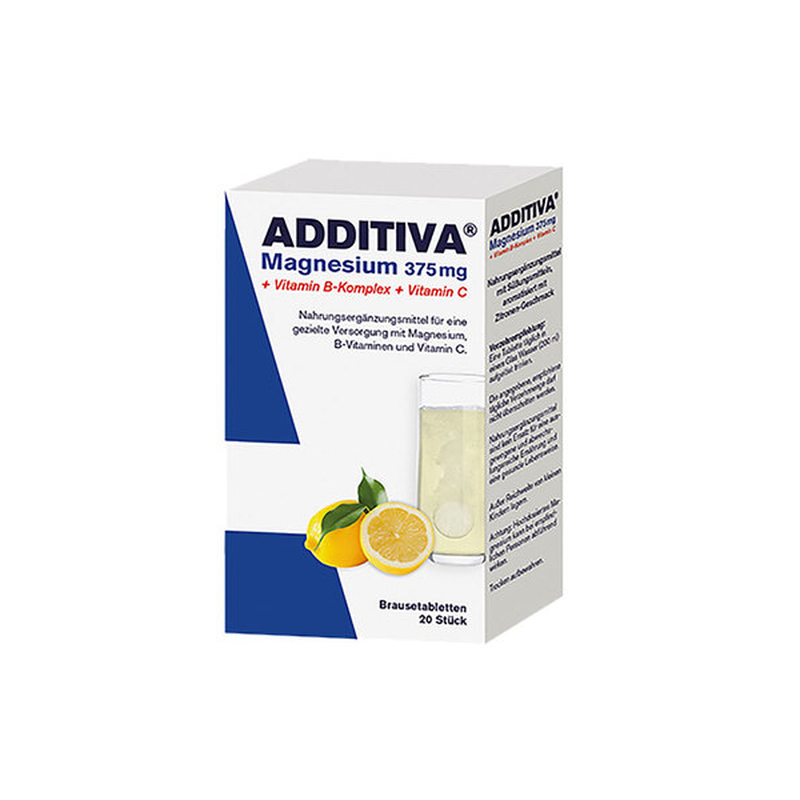 Buy Additiva συμπλήρωμα διατροφής με μαγνήσιο 375 mg + b complex ...