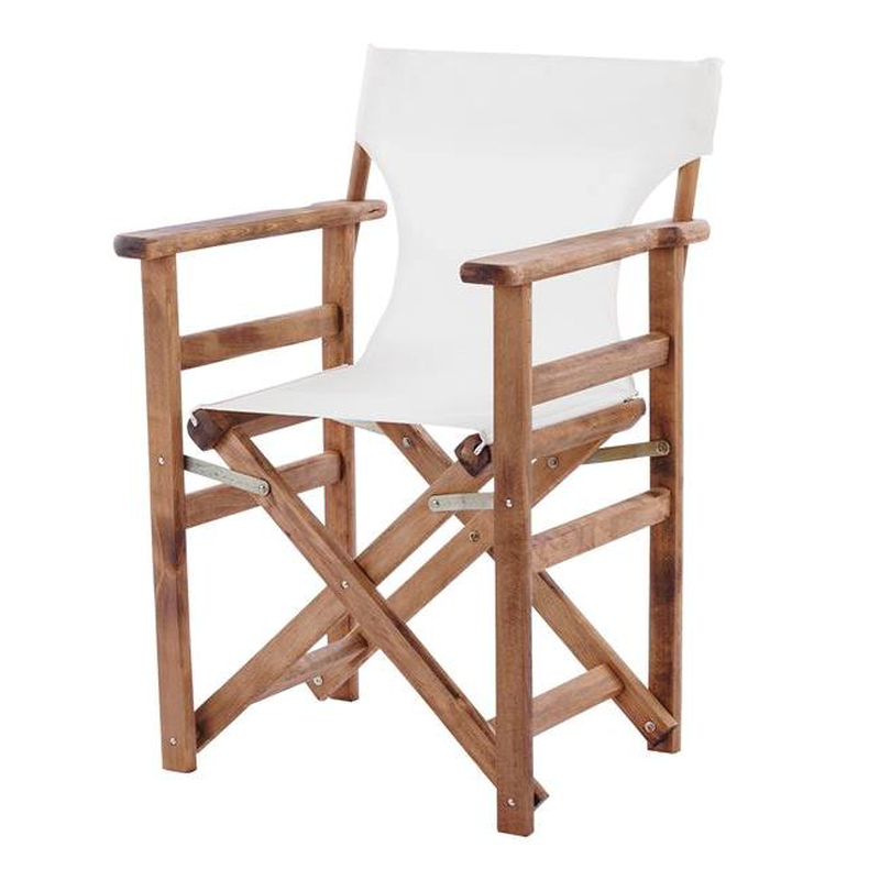 Buy Limnos καρεκλα σκηνοθετη κρεμ/ασπρο 57x54x88.5cm | Jinius