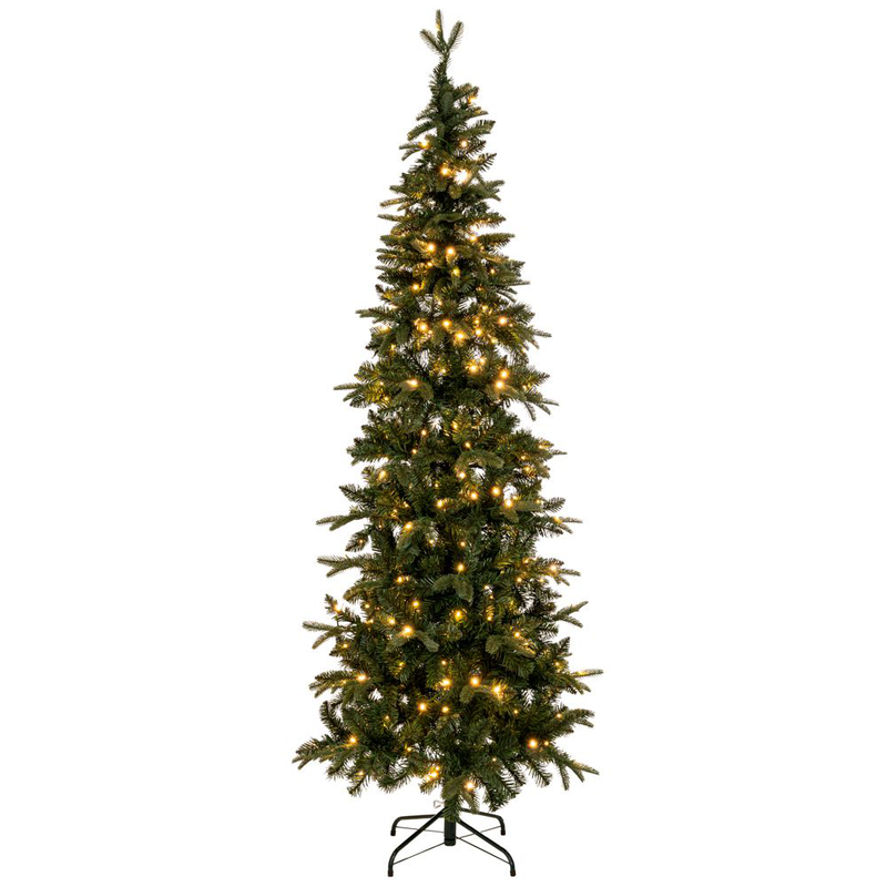 Buy Christmas tree "pre-lit slim alpine" 6ft 180cm with 200 led warm ...