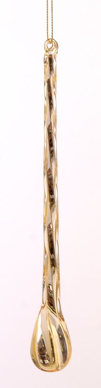 Buy Glass champagne gold icicle | Jinius