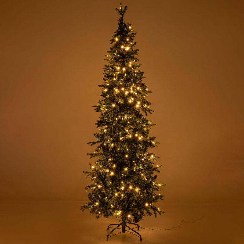 Buy Christmas tree "pre-lit slim alpine" 6ft 180cm with 200 led warm ...