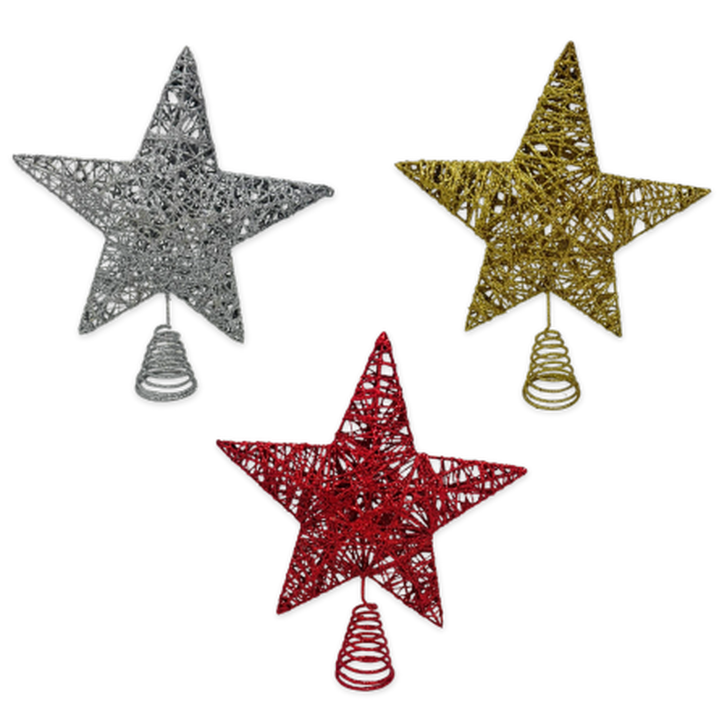 Buy Xmas top star 25x30cm (available in 3 colours) | Jinius