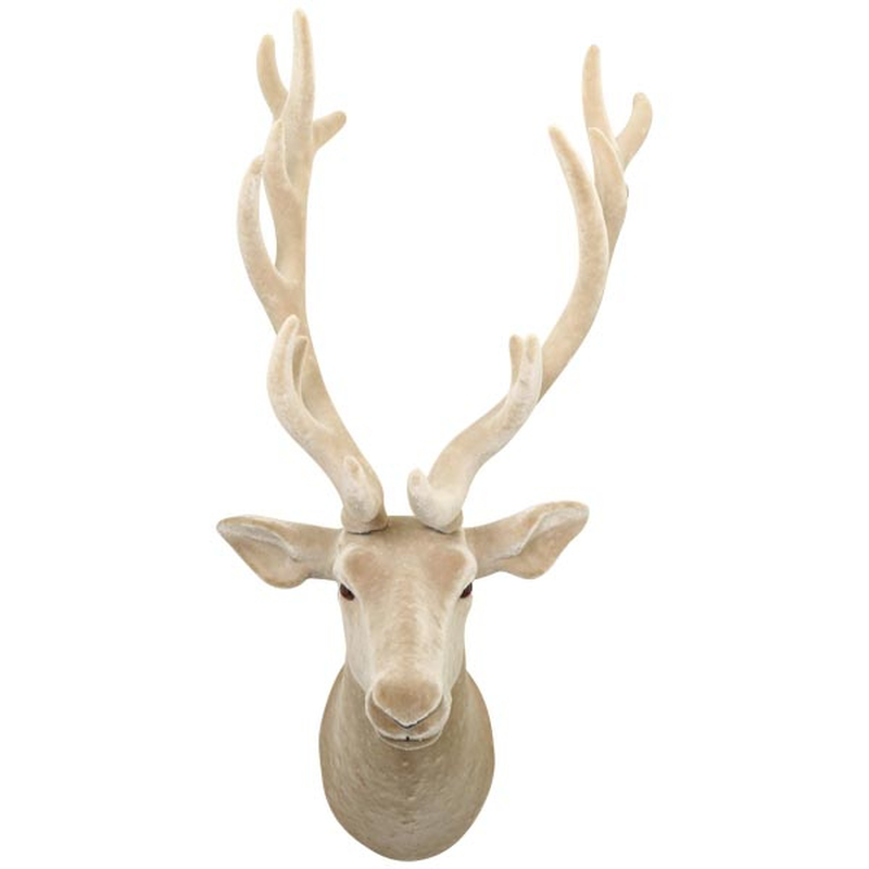 Buy Reindeer head samt light brown | Jinius