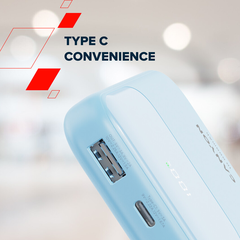Buy Canyon power bank 10000mAh 22.5w - blue | Jinius