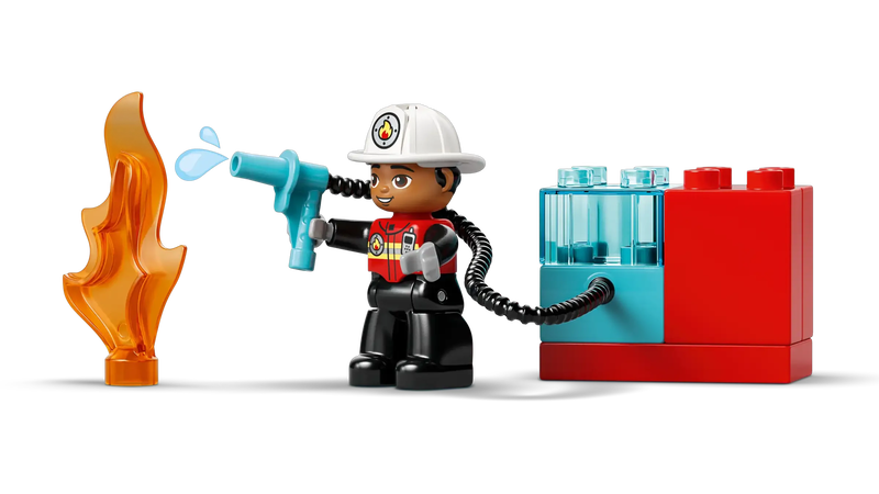 Buy Lego 10473 duplo fire truck with hose and firefighter | Jinius