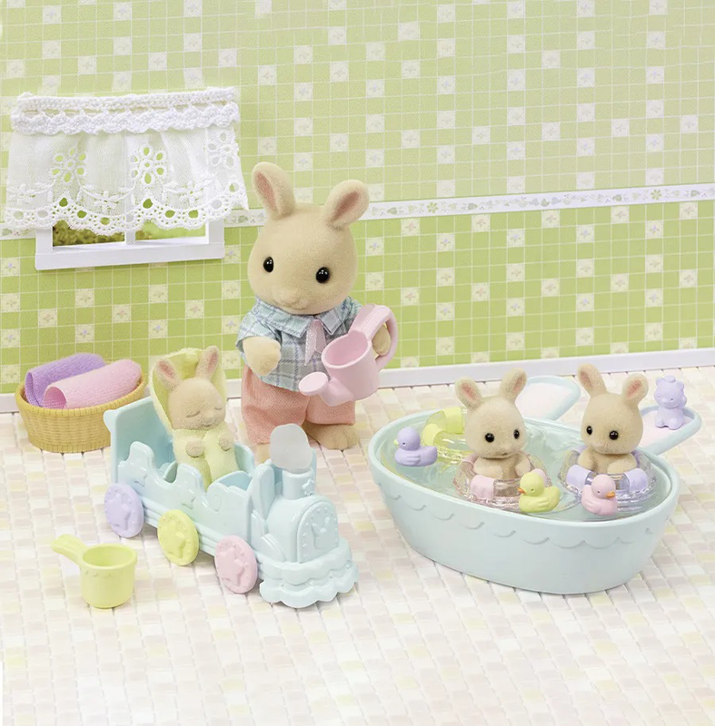 Buy Sylvanian triplets baby bathtime set | Jinius