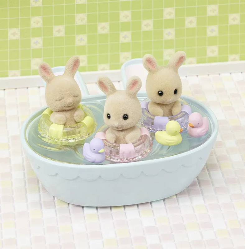 Buy Sylvanian triplets baby bathtime set | Jinius