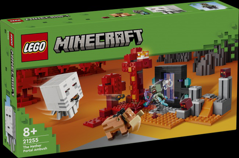 Buy Lego minecraft the nether portal ambush 8y+ (21255) | Jinius