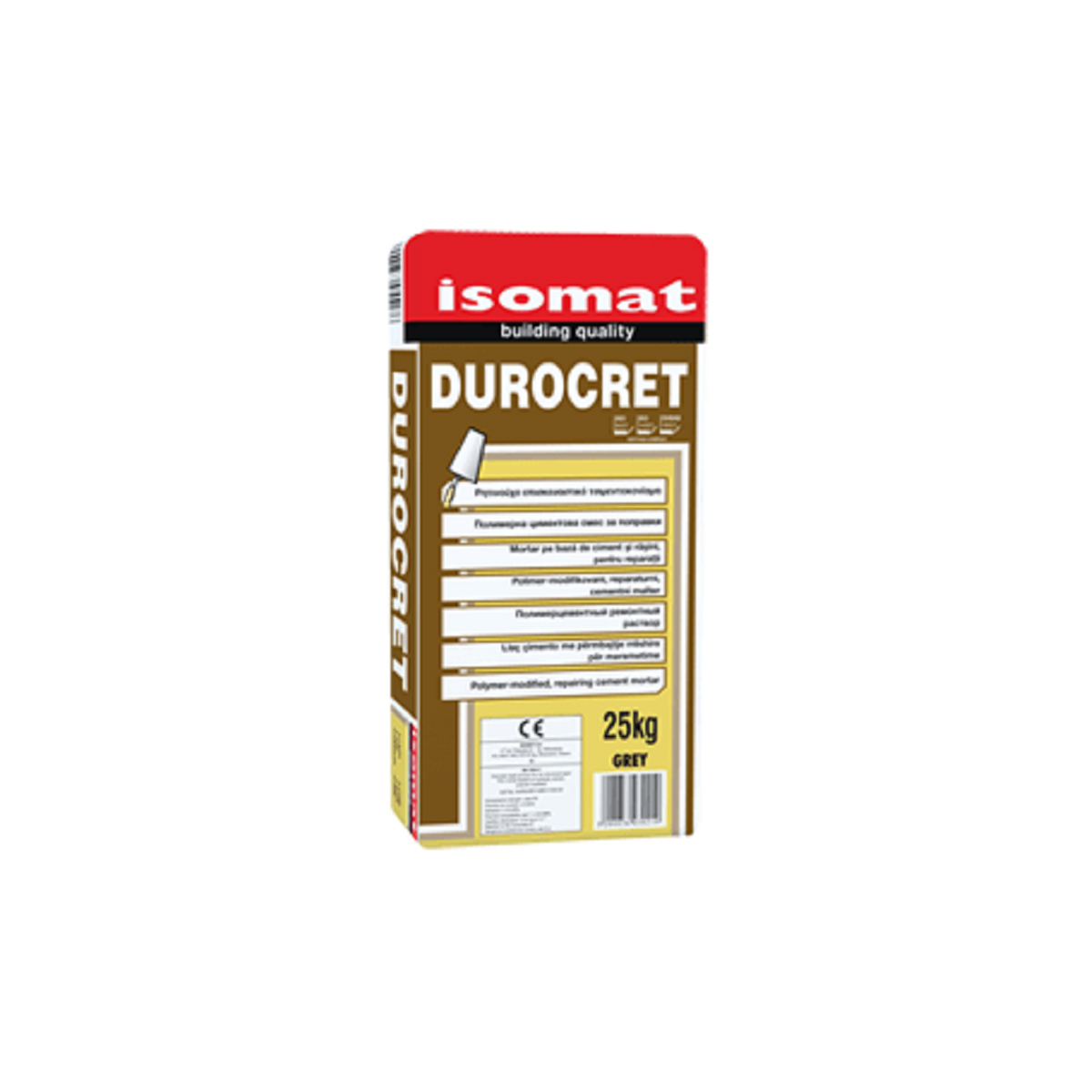 Buy Isomat durocret resin repairing cement mortar gray 25kg | Jinius