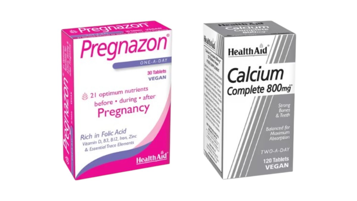 Αγόρασε Health aid pregnazon 30 vegan tabs & calcium complete 800mg 120 ...