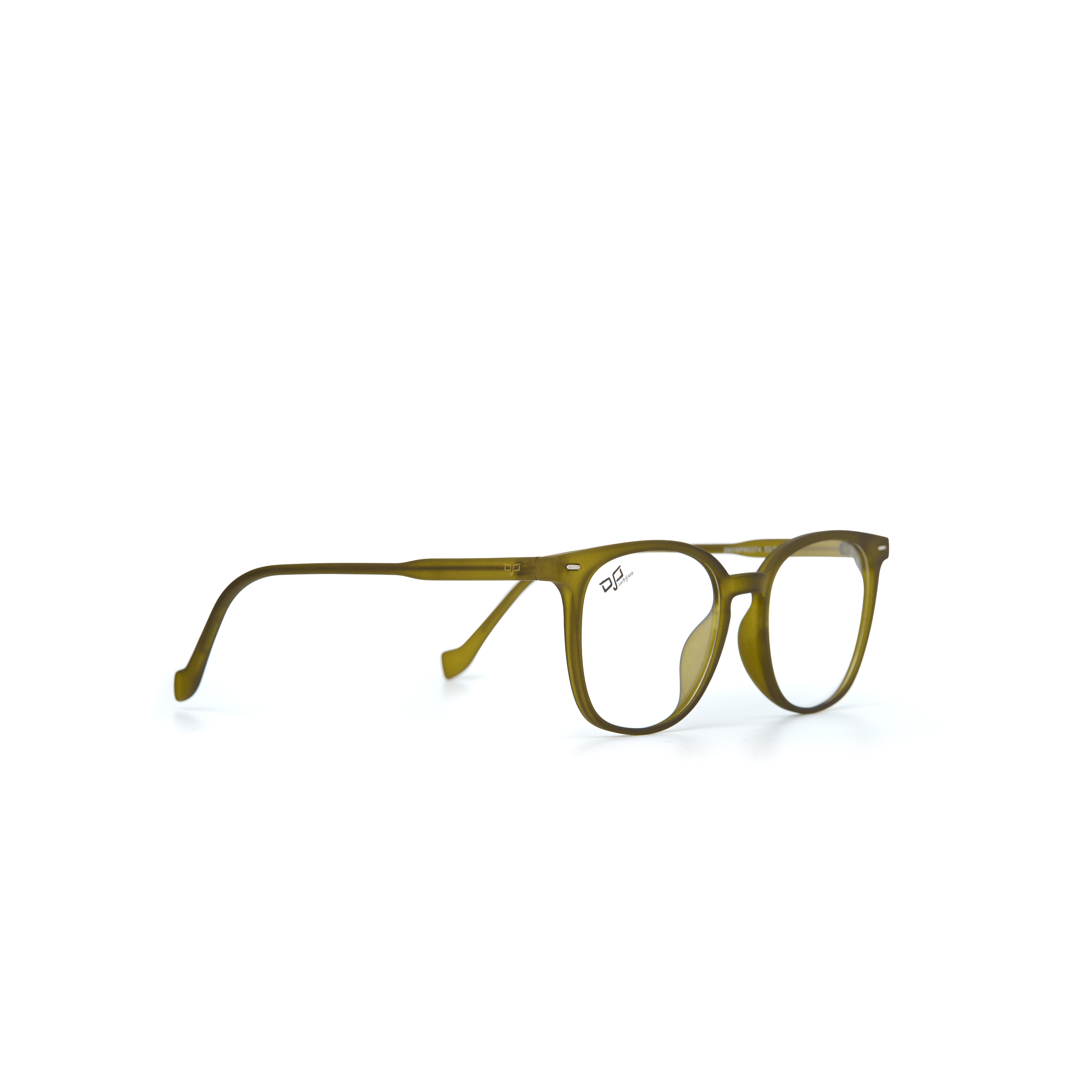 Buy OJO personal style round clear green frame and temples with demo ...