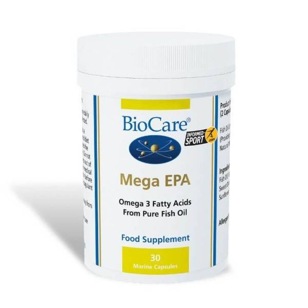 Buy Biocare mega epa (omega-3) 1000mg 30 capsules | Cyprus | Jinius
