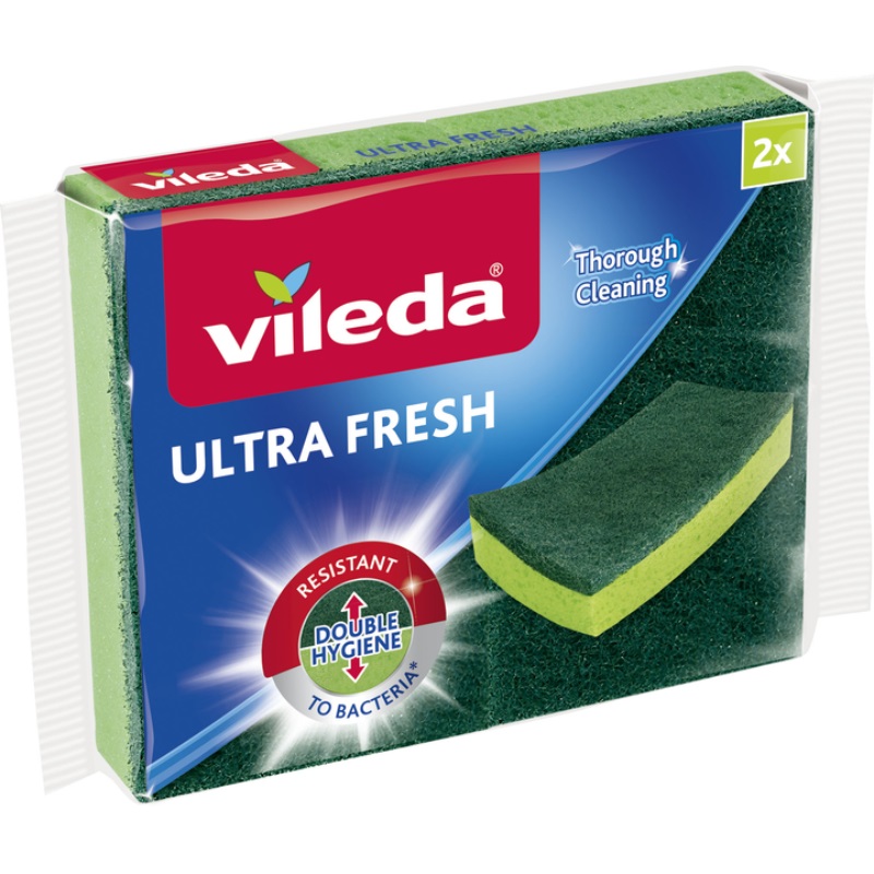 Buy Vileda ultra fresh sponge antibacterial 2pcs | Jinius