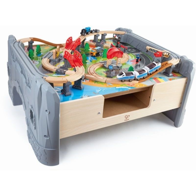 Buy Hape railway wooden set railway 70pcs table e3766 | Cyprus | Jinius
