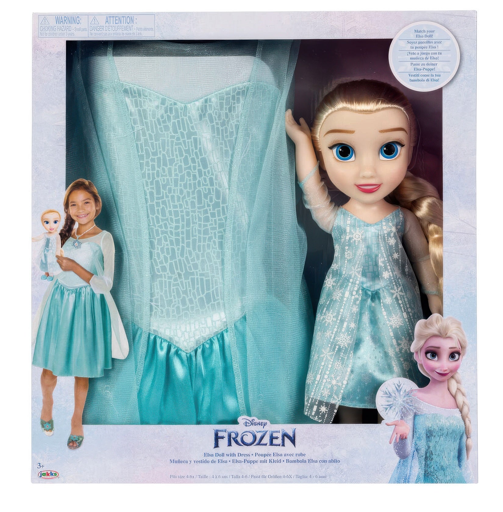 Buy Disney frozen 2 elsa doll with dress 38 cm | Jinius